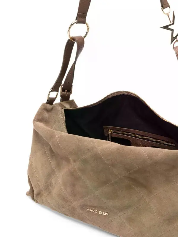 MARC ELLIS Estrella L Quilted Suede Shoulder Bag