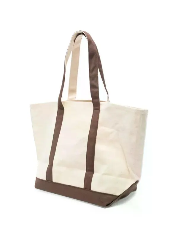Sporty & Rich Medium Mona Logo-embroidered Tote Bag