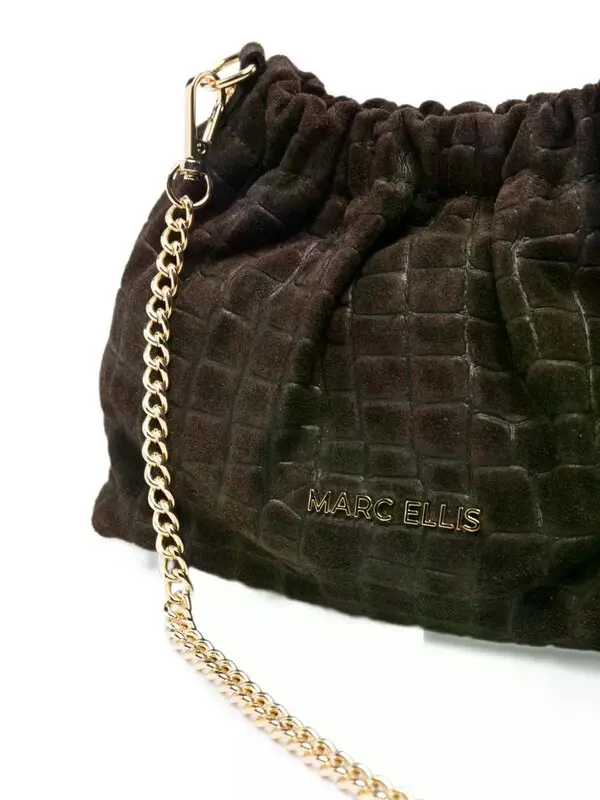 MARC ELLIS Zoe Crocodile-effect Clutch Bag