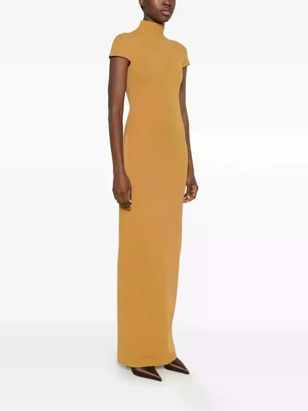 Solace London High-neck Cap-sleeve Maxi Dress