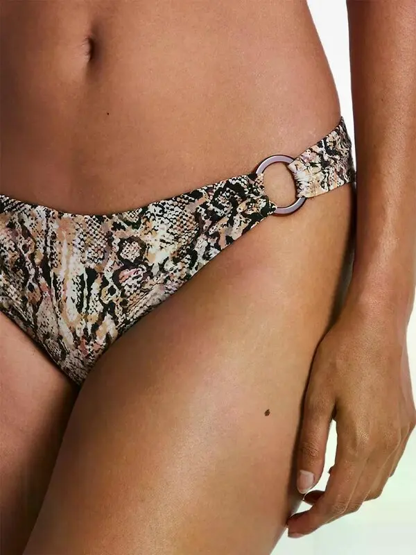 AUBADE Fierce Spirit Snake-print Bikini Bottoms