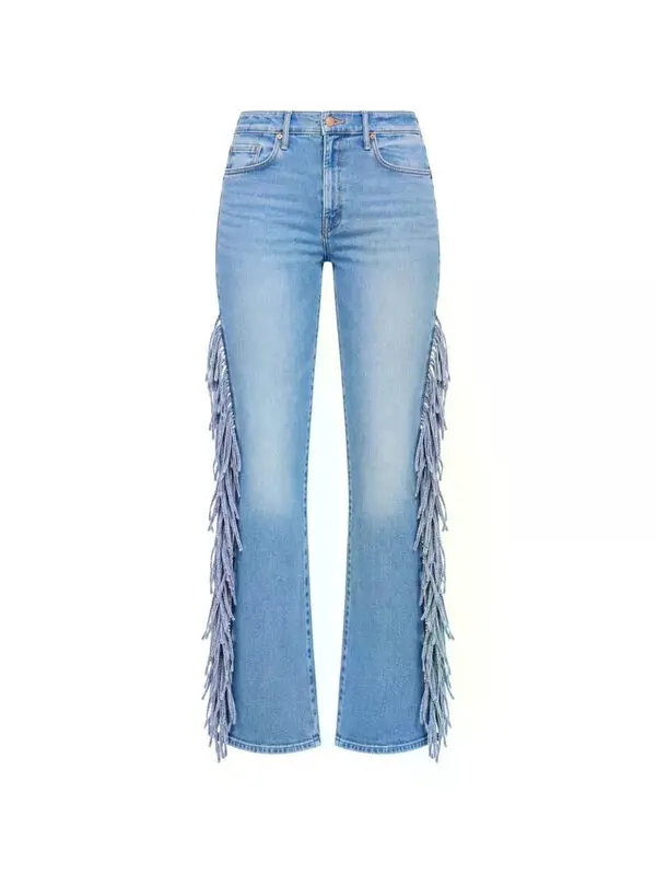 MOTHER The Fringe Desperado Sneak Jeans - Blue