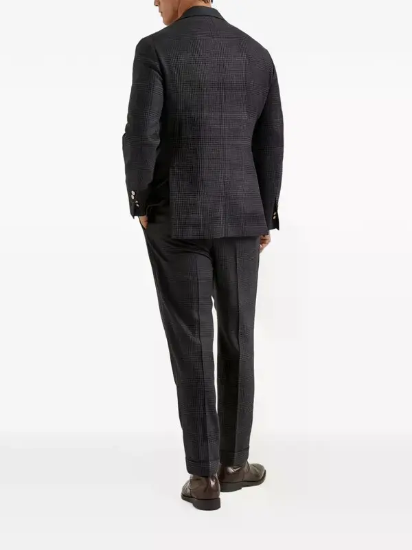 Brunello Cucinelli Double-breasted Checked Suit