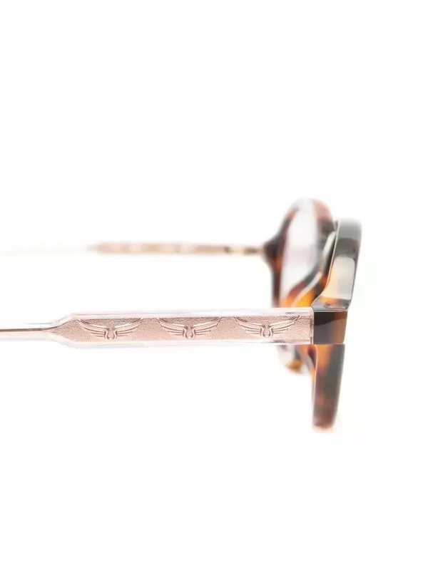 Zadig&Voltaire Tortoiseshell-effect Oval-frame Sunglasses