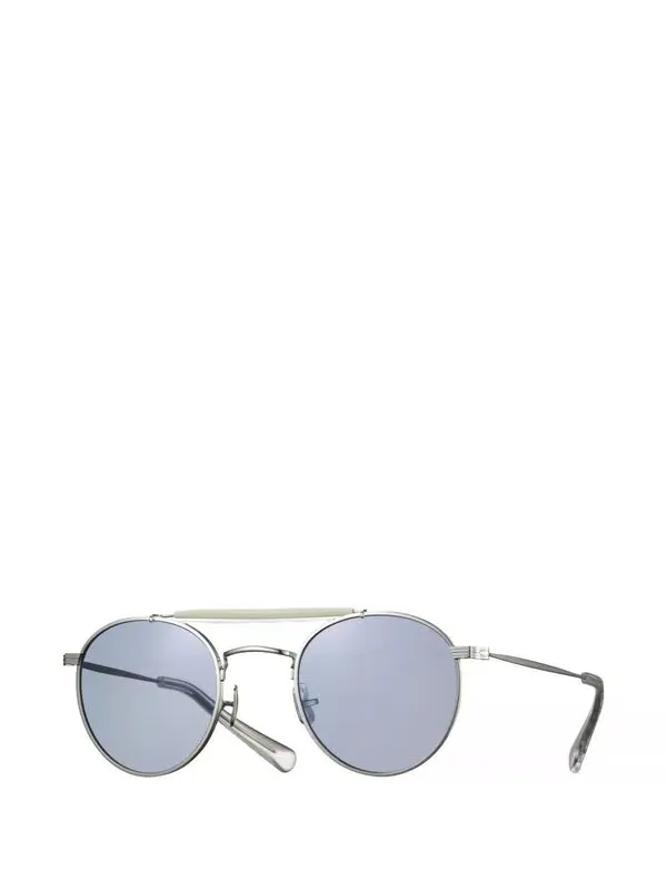 EYEVAN 7285 Track Sun Round-frame Sunglasses - Silver