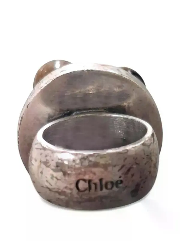 Chloé Embellished Ring - Silver