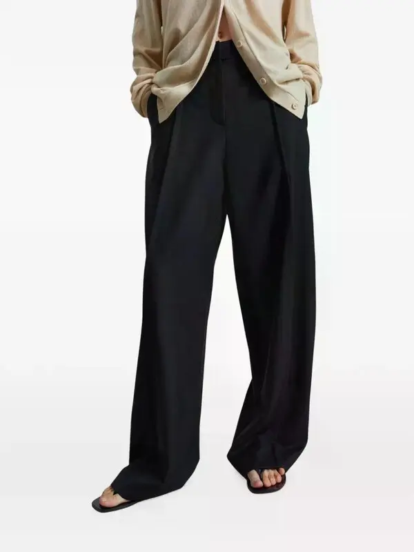 THE FRANKIE SHOP Brya Pleated-wool Trousers