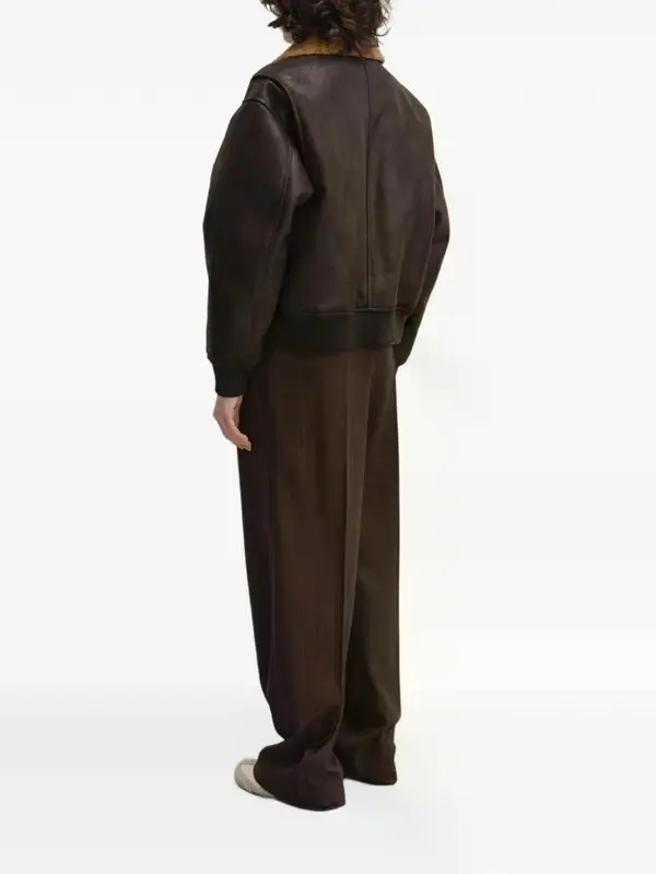 DUNST Pinstriped Pleated Trousers