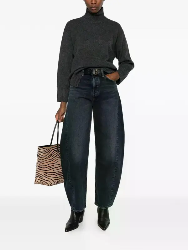 Calvin Klein Lux High-neck Side-slit Sweater