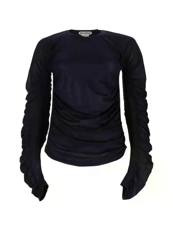 JW Anderson Ruched Long-sleeve T-shirt - Blue