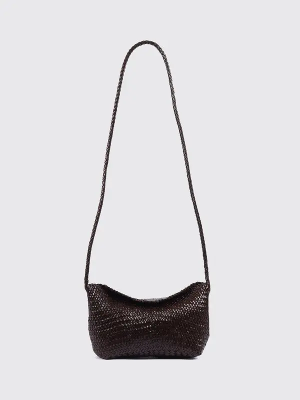 Dragon Diffusion Corsina Hand-woven Leather Mini Crossbody Bag - Brown