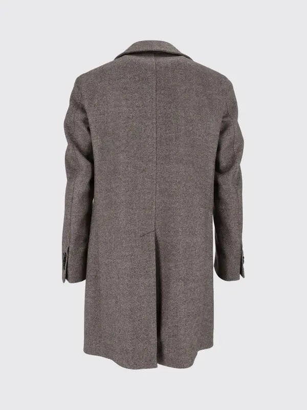 LUIGI BIANCHI Knee-length Double-breasted Wool Blend Coat