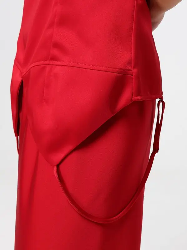 MEIMEIJ Sleeveless Crêpe Evening Top With V-hem