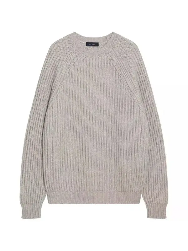 Sease Ribbed-knit Raglan-sleeve Sweater