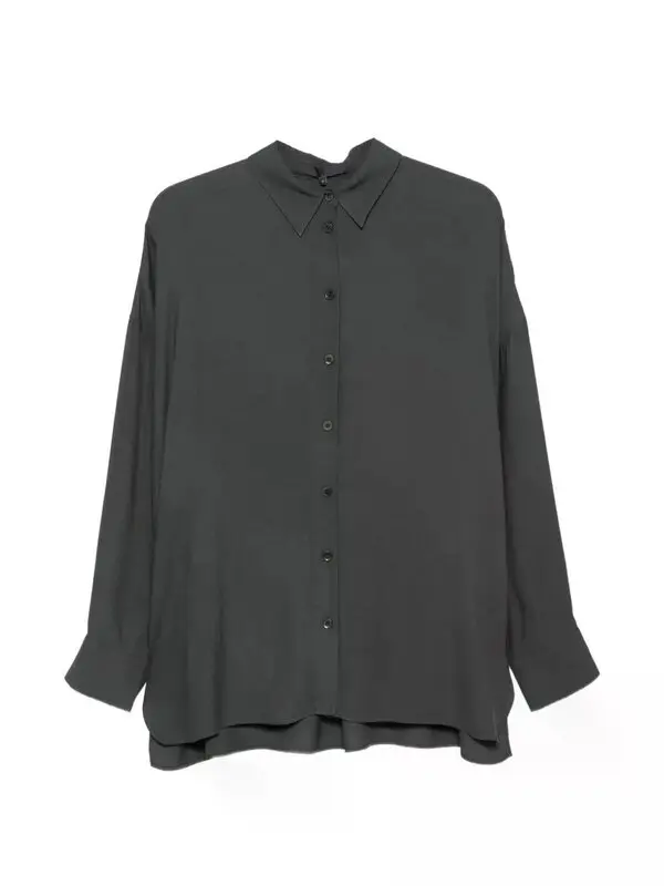 Tibi Curved-hem Shirt