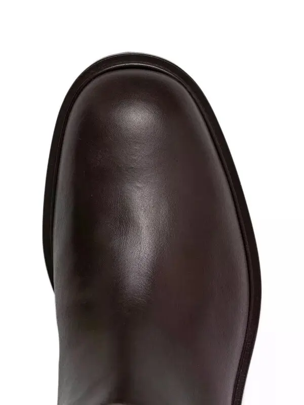 BALDININI Logo-plaque Leather Boots
