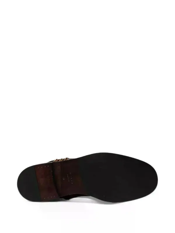 BALDININI Logo-plaque Leather Boots