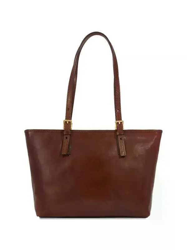 THE BRIDGE Logo-plaque Leather Shoulder Bag