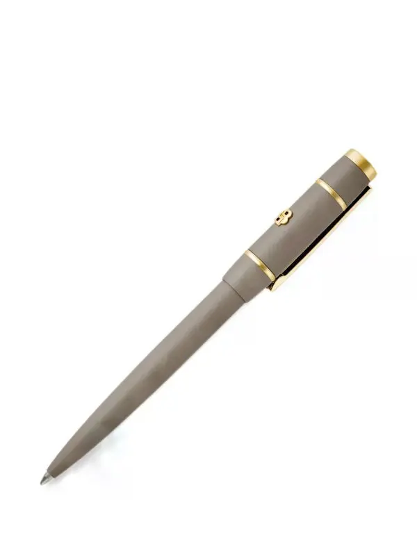 BOSS Logo-plaque Gold-tone Ballpoint Pen - Grey