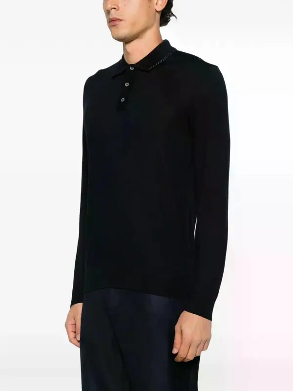 ALBERTO GOZZI Contrast-stitched Wool Sweater