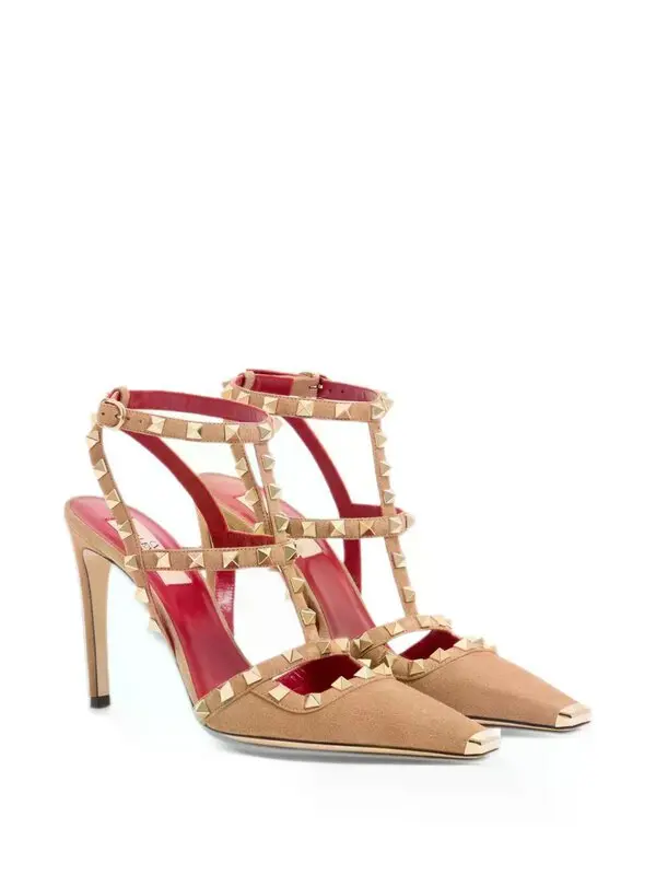 Valentino Garavani Rockstud Suede Pumps 100mm