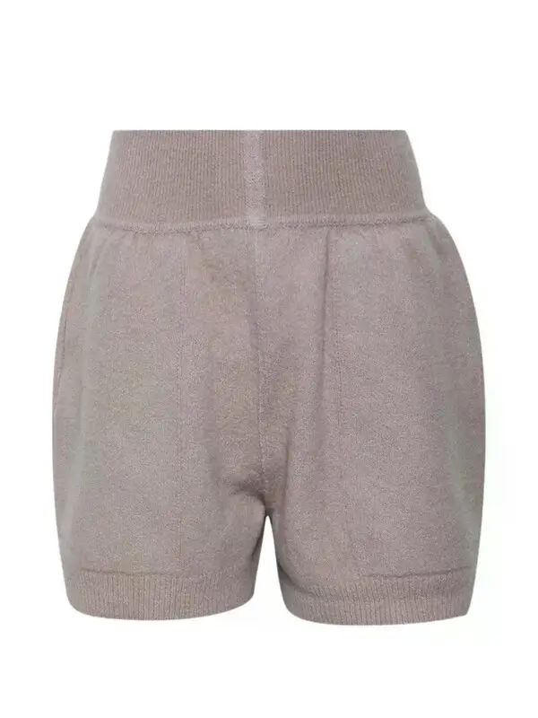 Rick Owens Fine-knit Cashmere-blend Shorts - Neutrals