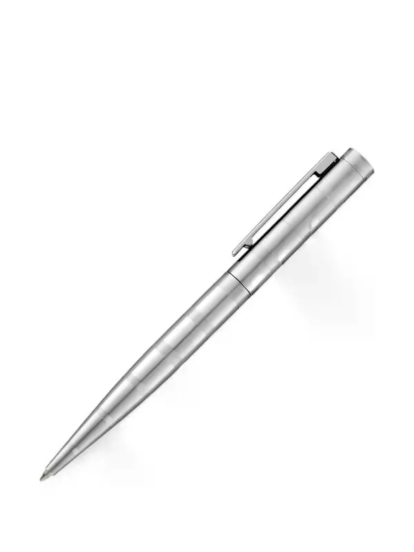 BOSS Engraved-stripe Ballpoint Pen - Silver