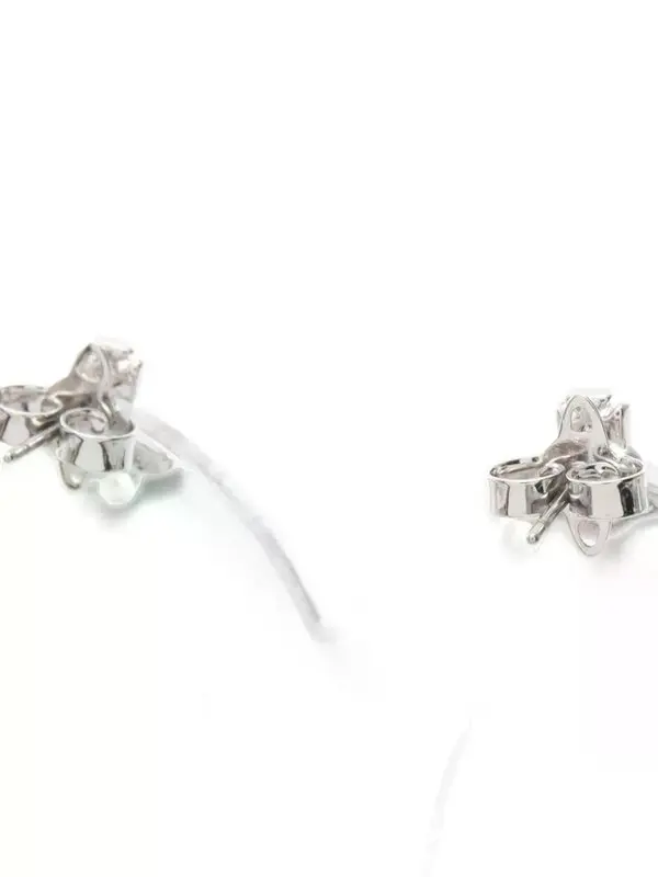 VIVIENNE WESTWOOD Orb Rhinestone Stud Earrings - Silver