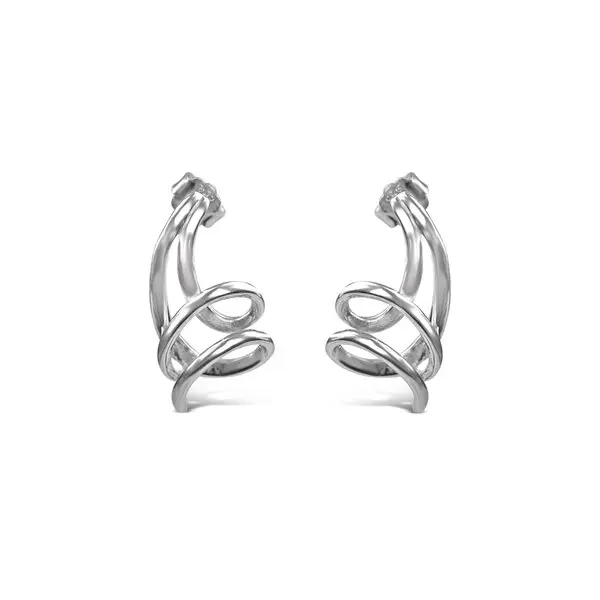 BELLUS DOMINA Sterling Wave Earrings
