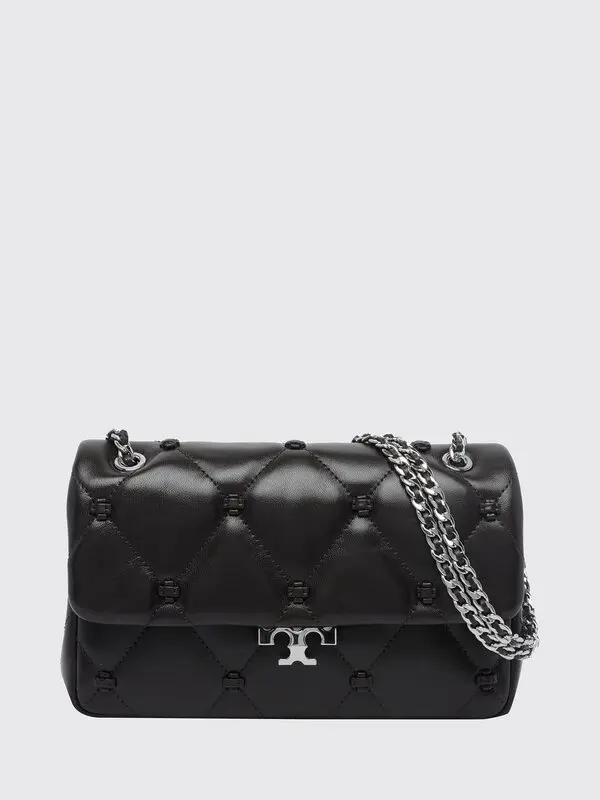 Tory Burch Bunny Knot Quilted Pebbled Calfskin Mini Bag - Brown