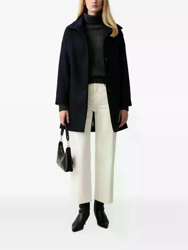 SESSUN Paradise Button-front Wool-blend Coat
