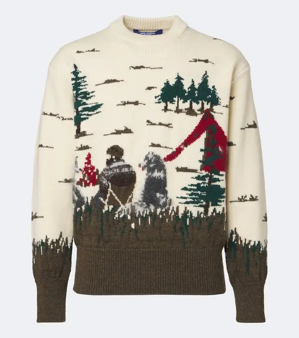 Junya Watanabe Intarsia Wool Sweater - Multicoloured