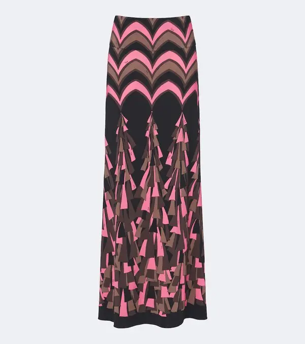 Emilio Pucci Baiadera Jersey Maxi Skirt