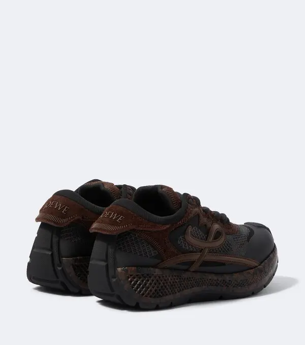 Loewe Pogo Suede-trimmed Sneakers