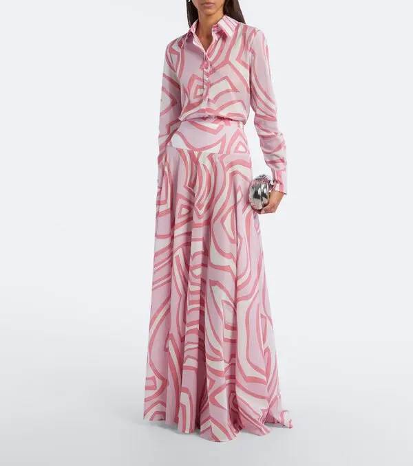 Emilio Pucci Labirinto Cotton Muslin Shirt