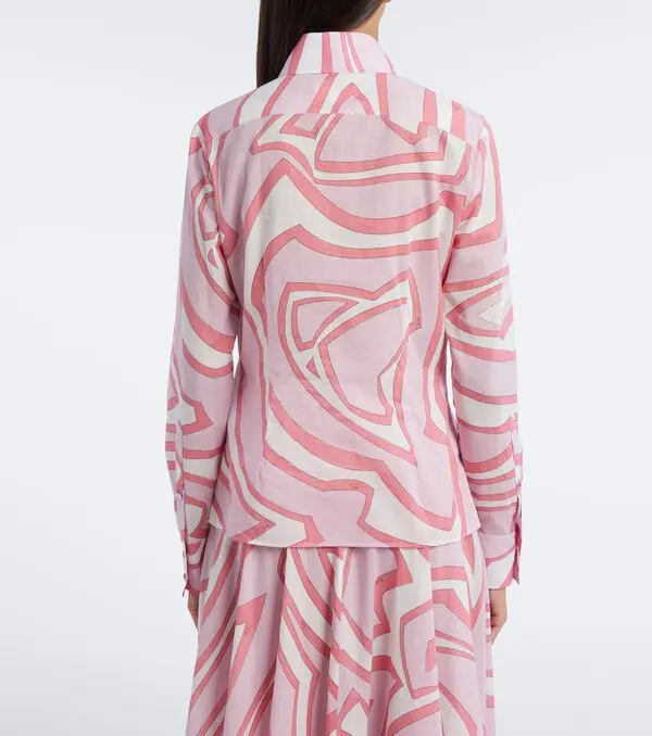 Emilio Pucci Labirinto Cotton Muslin Shirt