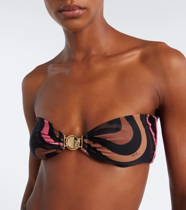 Emilio Pucci Marmo Bikini Top