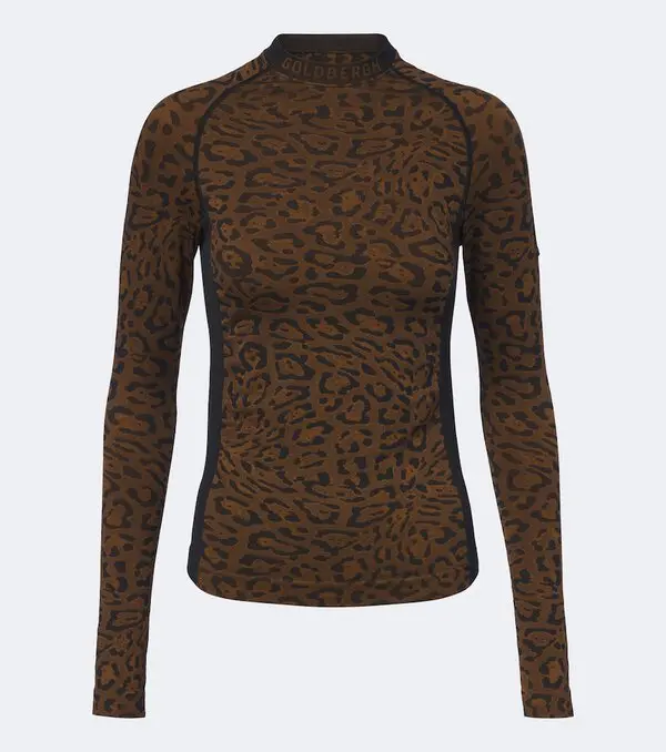 Goldbergh Feline Leopard-print Ski Top