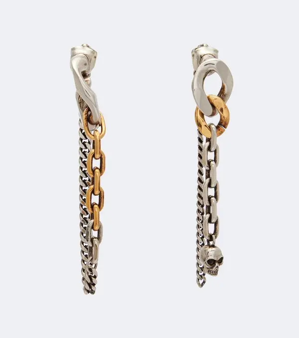 Alexander McQueen Dual Chain Earrings