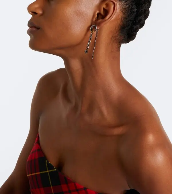 Alexander McQueen Dual Chain Earrings