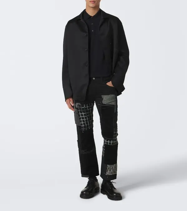 Junya Watanabe Patchwork Cotton Straight Pants