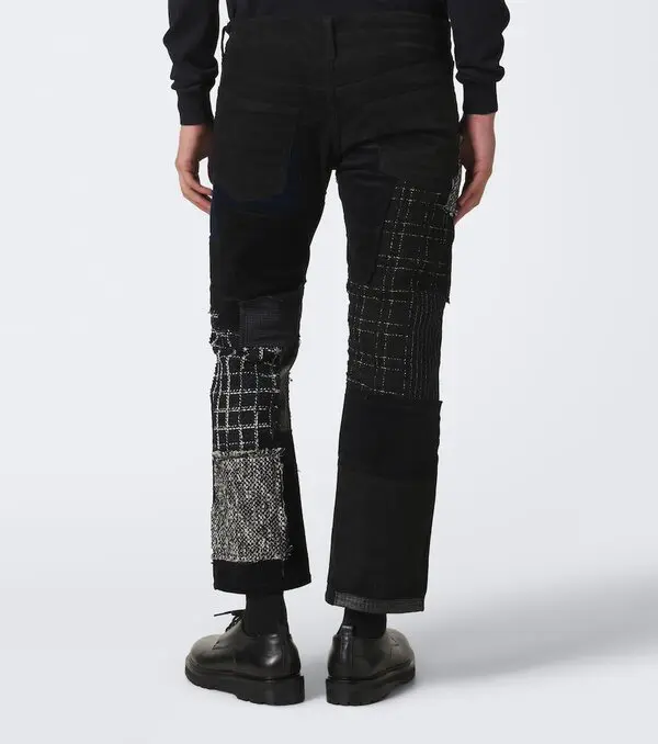 Junya Watanabe Patchwork Cotton Straight Pants
