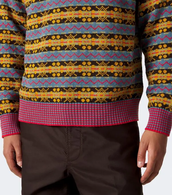 BODE Bracken Fair Isle Cotton Sweater