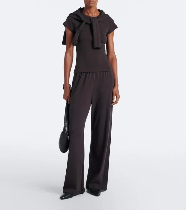 LESET Nando Cotton Wide-leg Pants