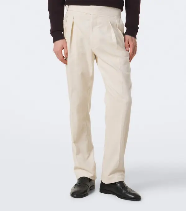 Ralph Lauren Purple Label Byron Cotton Corduroy Straight Pants