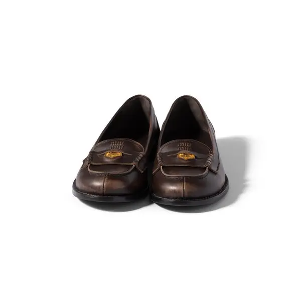 Miu Miu Leather Loafers