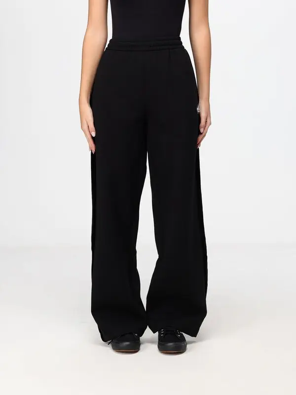 Moose Knuckles Wide-leg Jogging Pants In Cotton With A High Waist