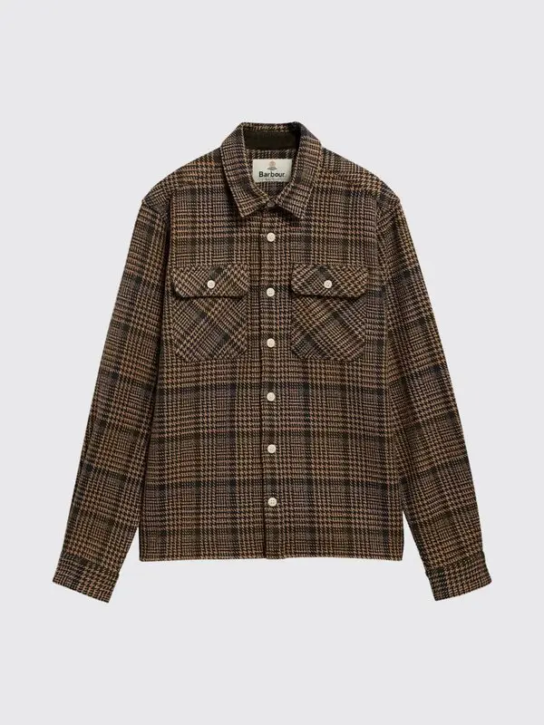Barbour Check Cotton Overshirt With Applied Patch Pockets