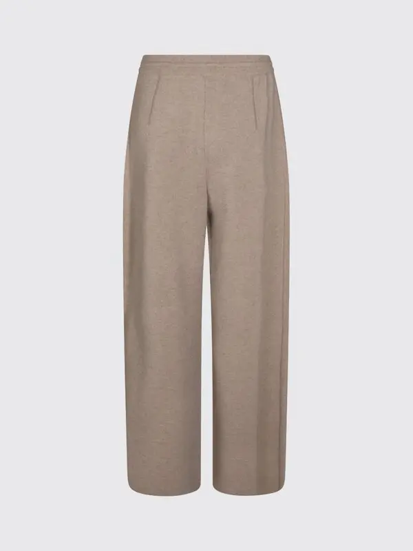 Max Mara High-waisted Wool And Cashmere Knit Pants - Beige