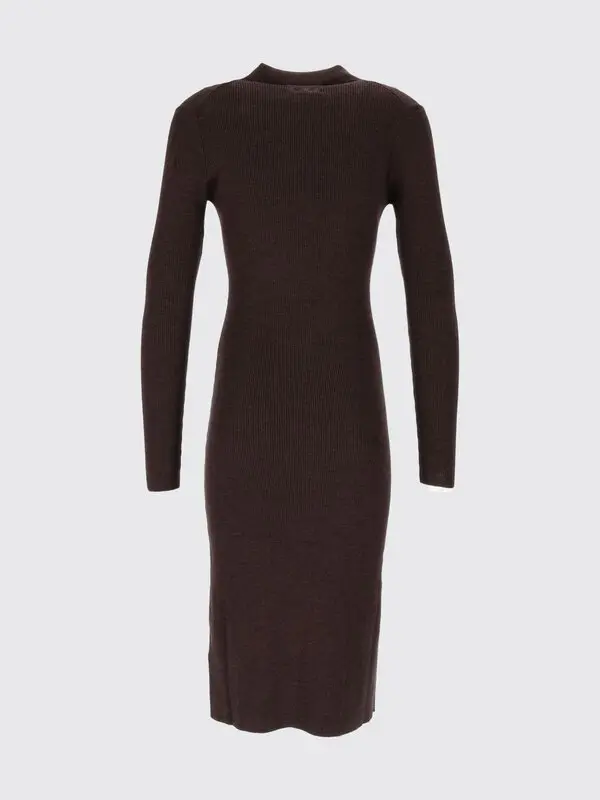MC2 SAINT BARTH V-neck Wool Knit Midi Sheath Dress